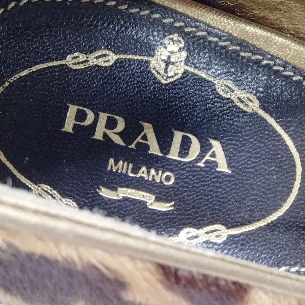 Prada Leopard Print Pony Hair Pumps - Gem